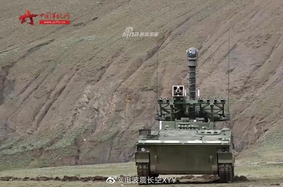 HJ-10 anti-tank missile strikes Type 59 tank