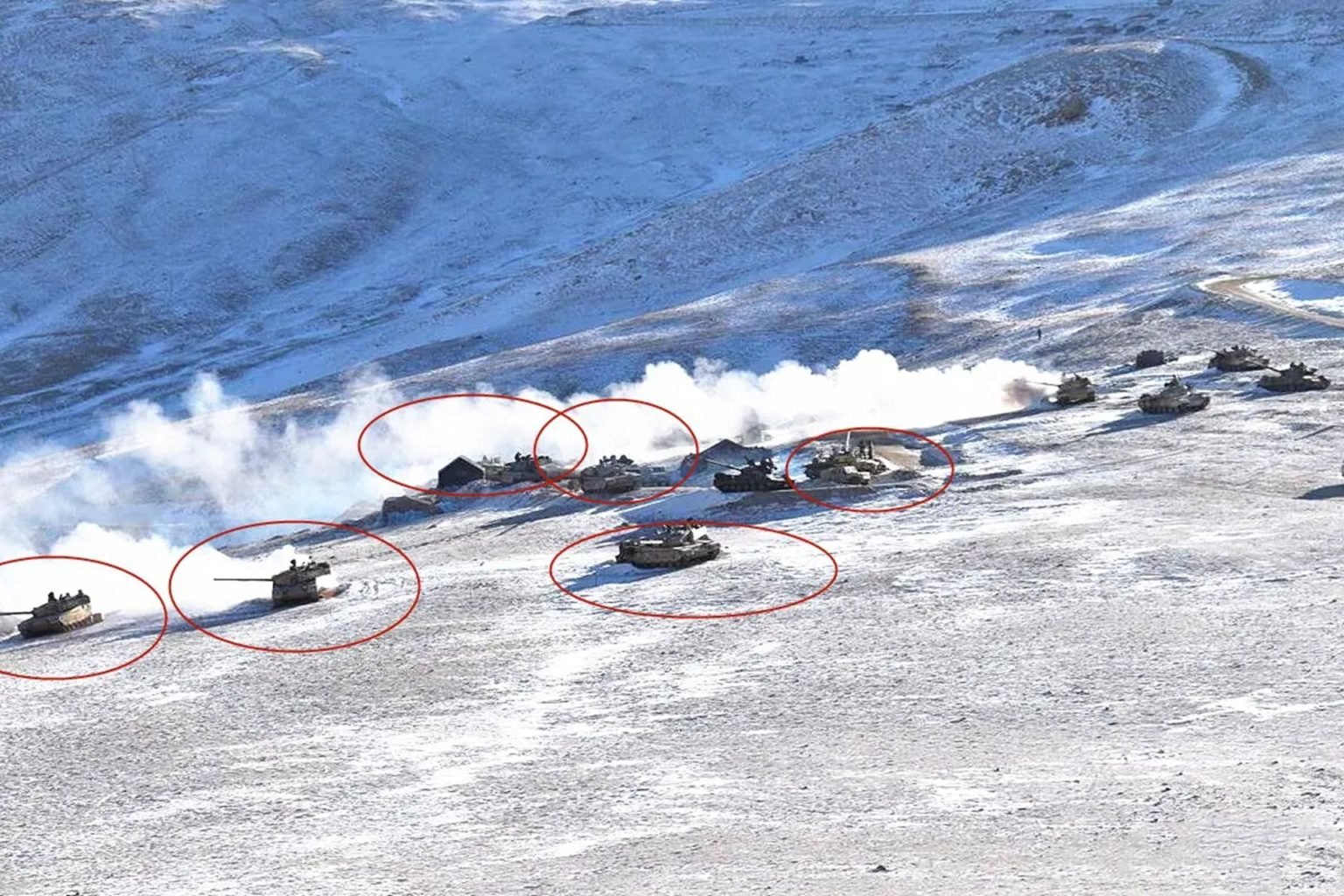 99A tanks stand alert as as Chinese and Indian tanks withdraw from the ...