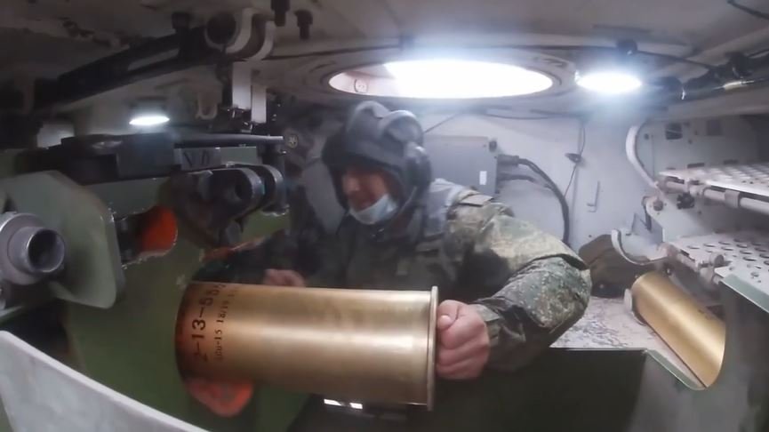 Russian troops use ZTL-11 and ZBD-08 vehicles